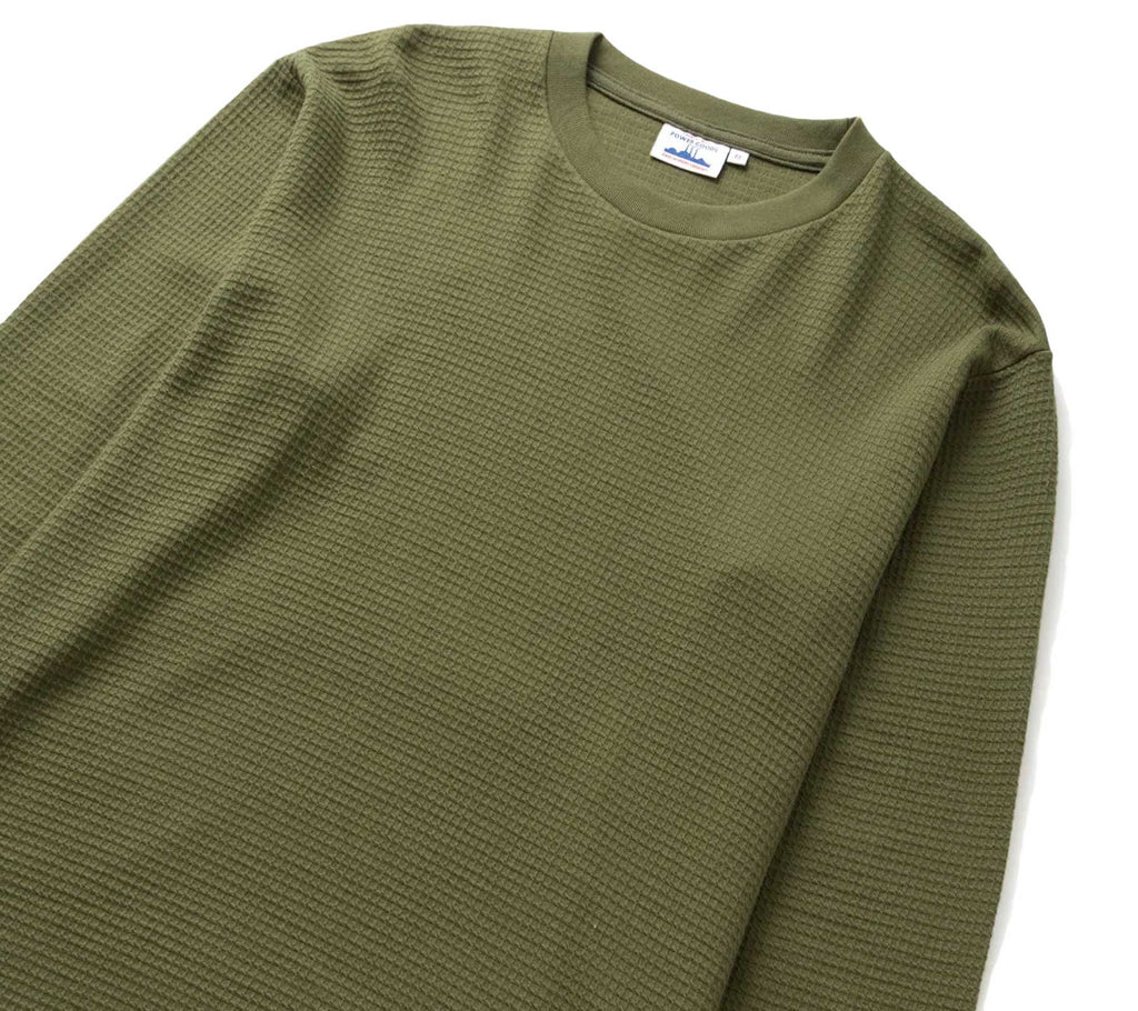 Thermal Waffle LS Tee | Olive – Clark Street Mercantile