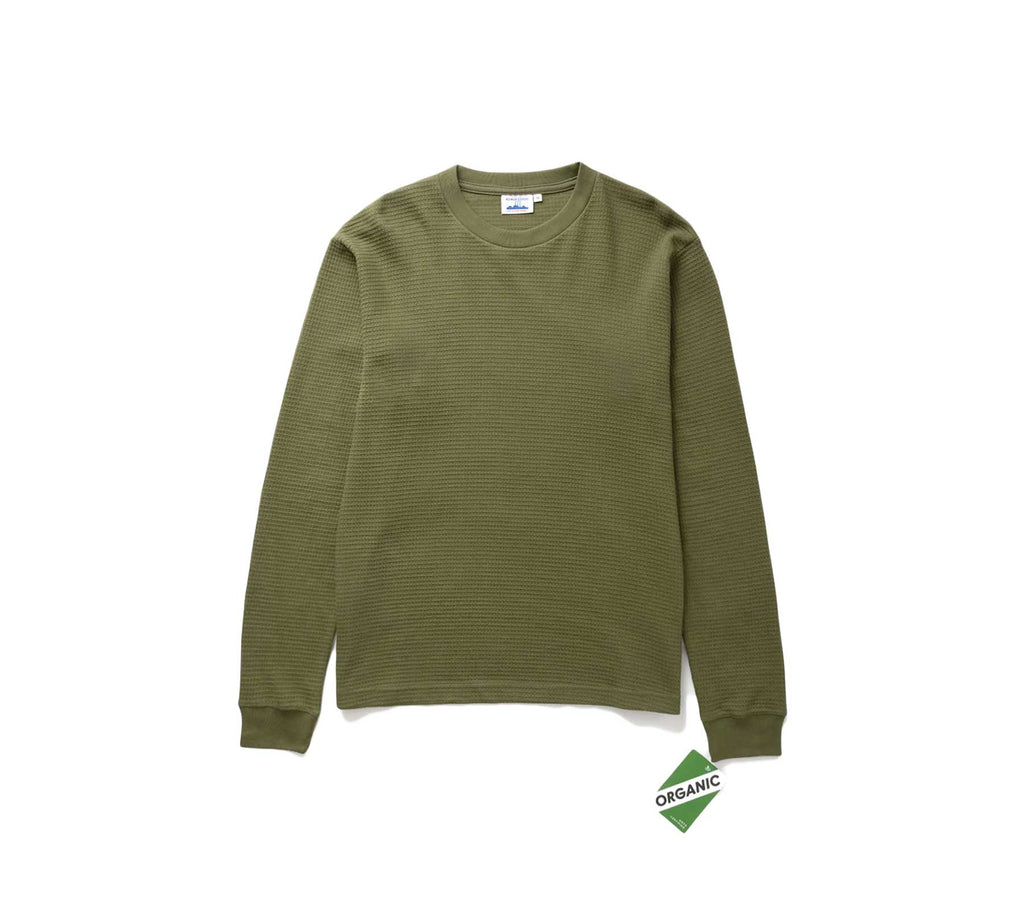 Thermal Waffle LS Tee | Olive – Clark Street Mercantile