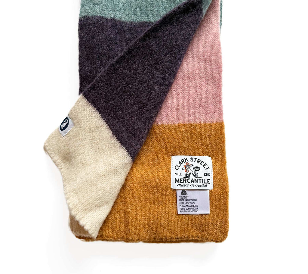 CSM Colourblock Scarf | Muted Rose – Clark Street Mercantile