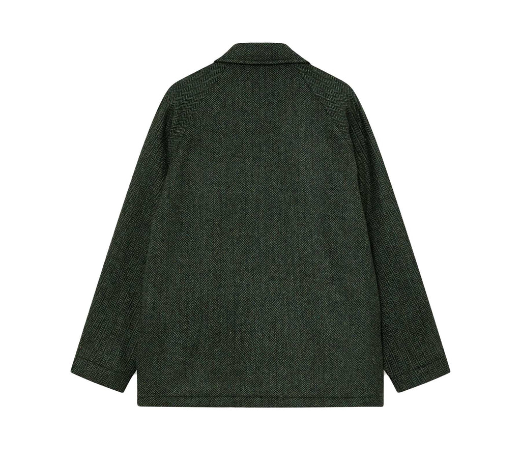 Mantero Expedition Jacket | Green Wool Herringbone – Clark Street ...