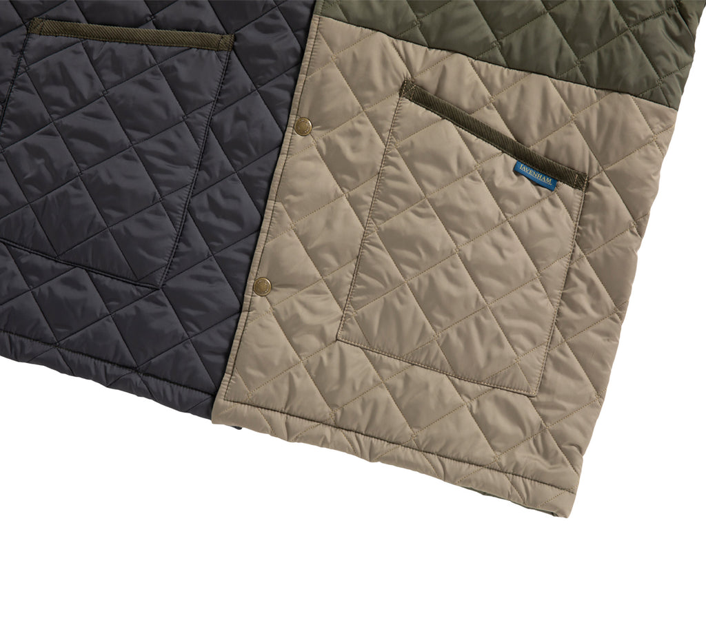 Patchwork Oversized Denham Jacket | Olive Green – Clark Street Mercantile