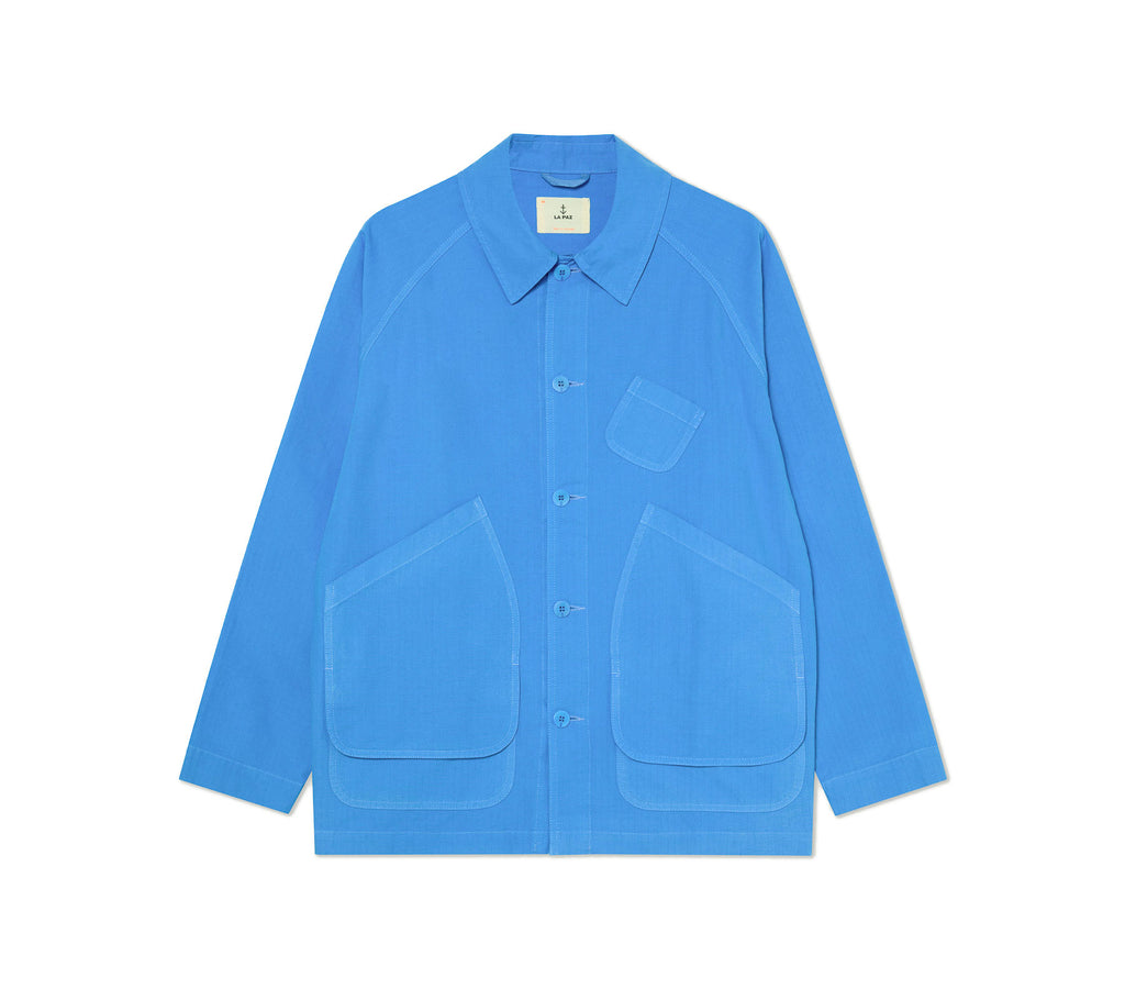 Mantero Ripstop Utility Jacket | Azure – Clark Street Mercantile