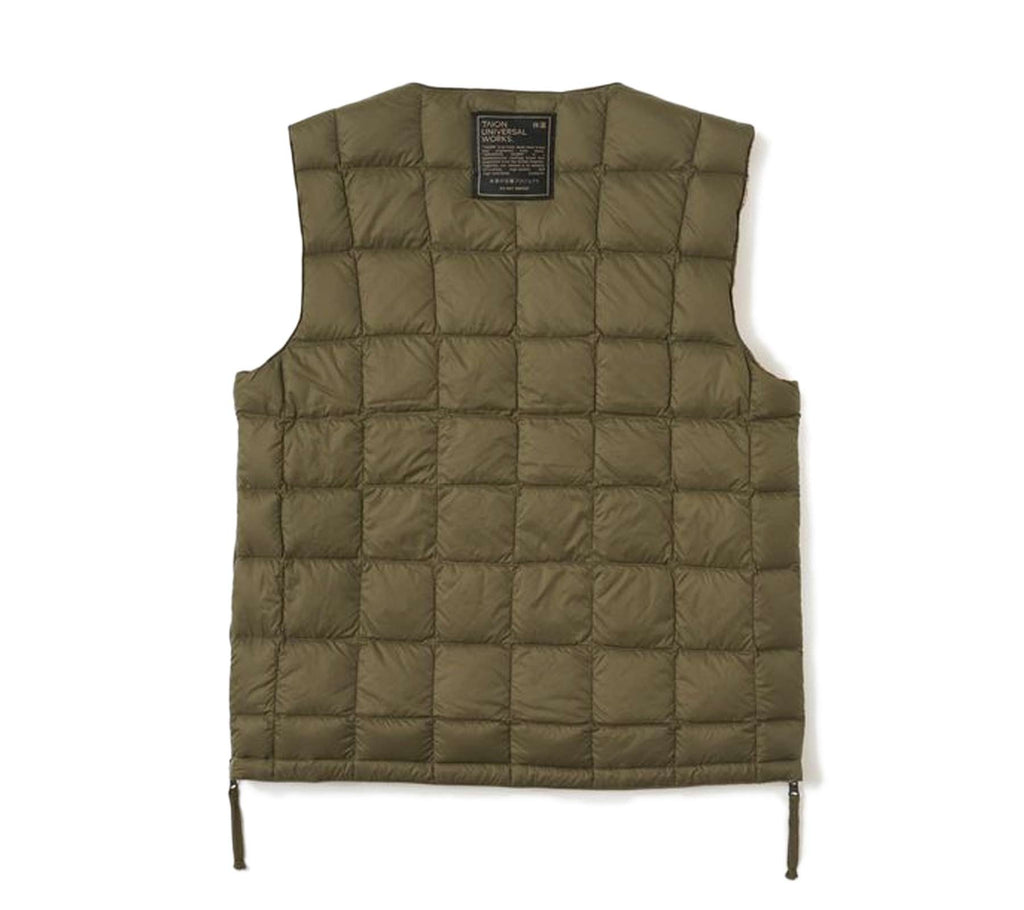 TAION x Universal Works Reversible Military Line Vest | Olive – Clark ...
